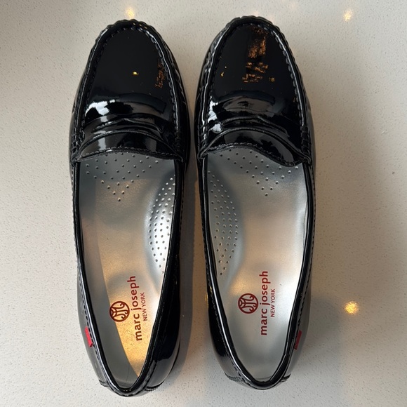 Marc Joseph | Shoes | Marc Joseph Black Patent Leather Loafers Flats ...